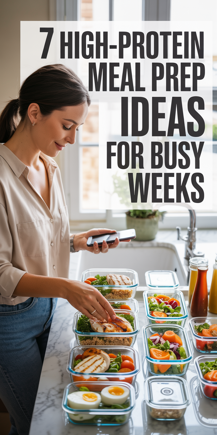 7 High-Protein Meal Prep Ideas for Busy Weeks - Clean Eating, Smart Living
