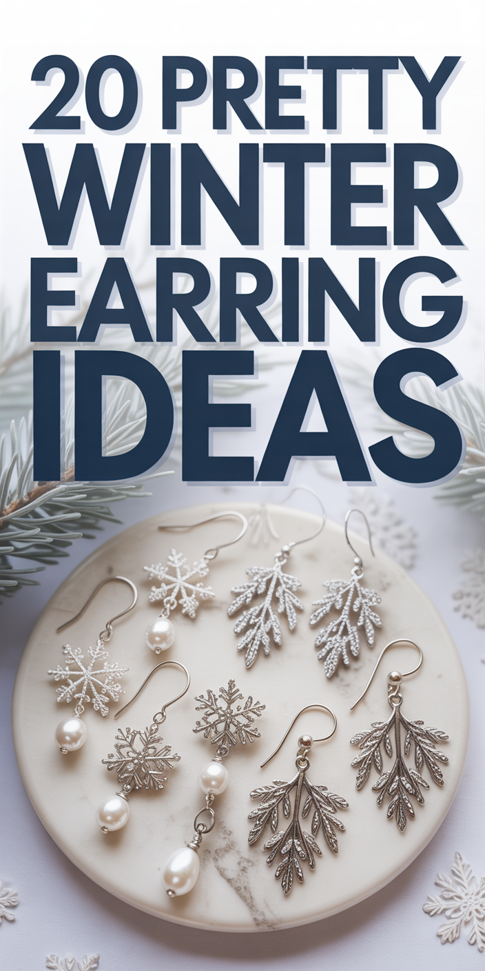 20 Pretty Winter Earring Ideas to Elevate Your Cold-Weather Style ...