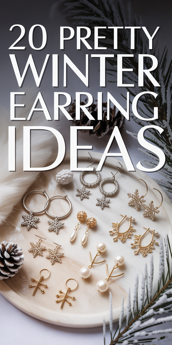 20 Pretty Winter Earring Ideas to Elevate Your Cold-Weather Style ...