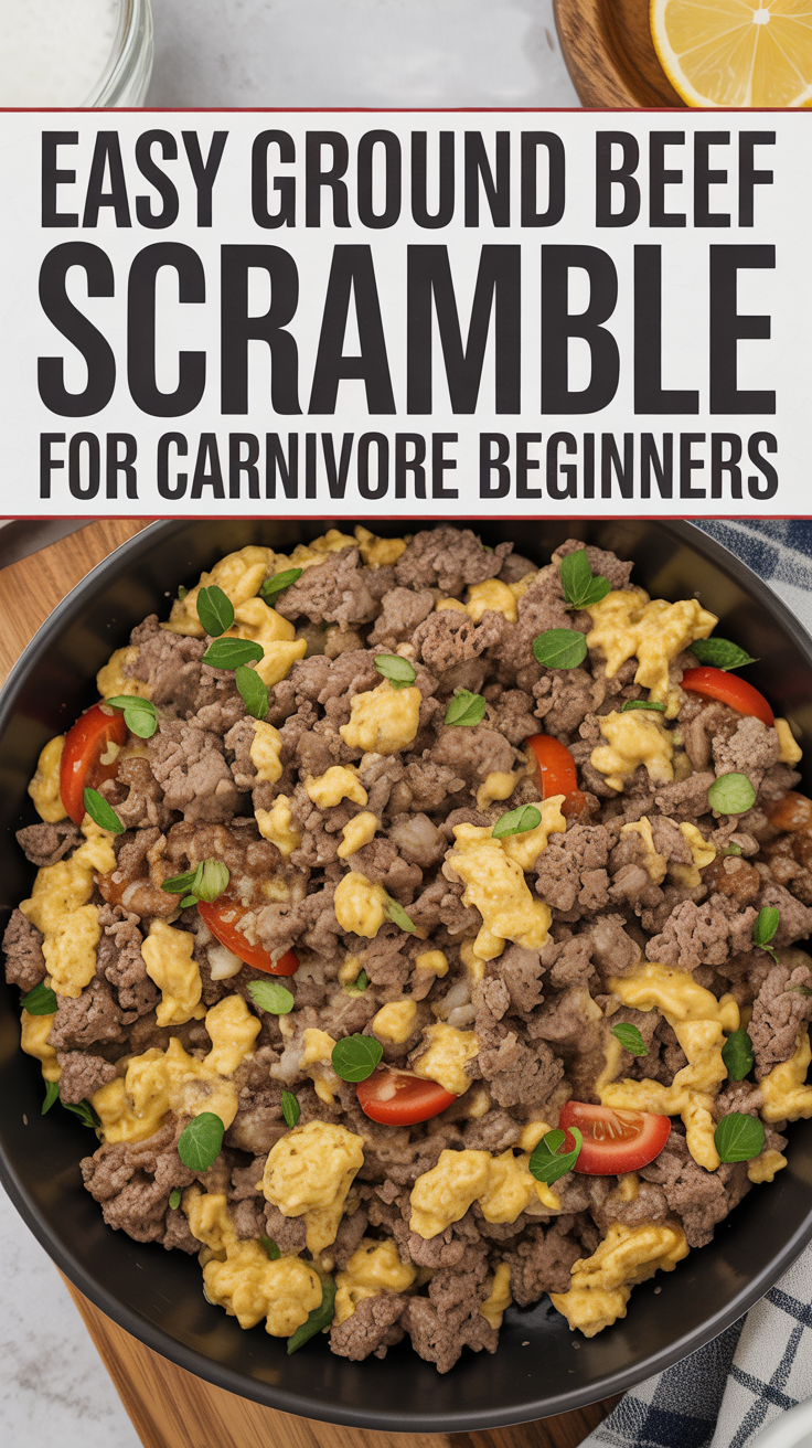Easy Ground Beef Scramble for Carnivore Beginners - Clean Eating, Smart ...
