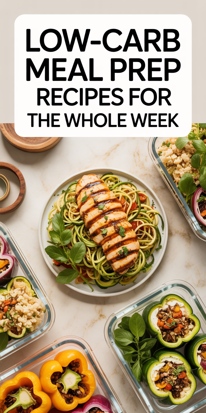 Low-Carb Meal Prep Recipes for the Whole Week: 7-Day Plan, Shopping ...